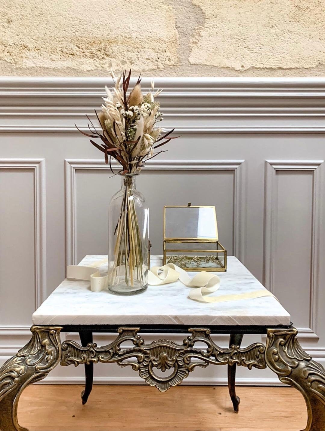 Terracota Dried Flower Bouquet With Soliflore - Etsy