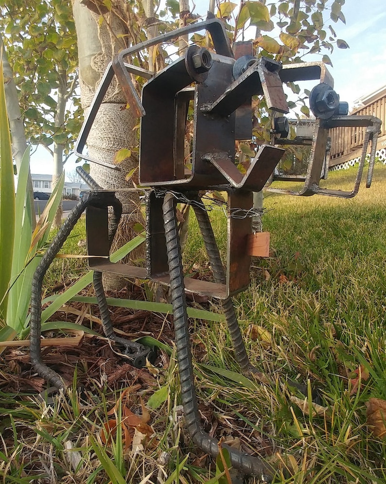 Low Maintenance Pets - Scrap Metal Dog, Recycled Yard Art, Garden ...