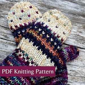 Wee Bee Lite Mitten Pattern/pdf Knitting Pattern Only. - Etsy
