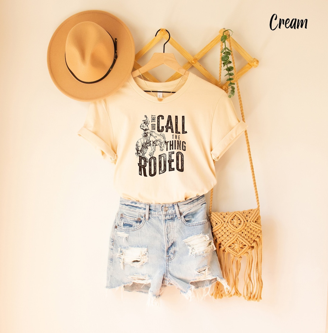 Vintage Rodeo Shirt, Retro Western Shirt, They Call the Thing Rodeo ...