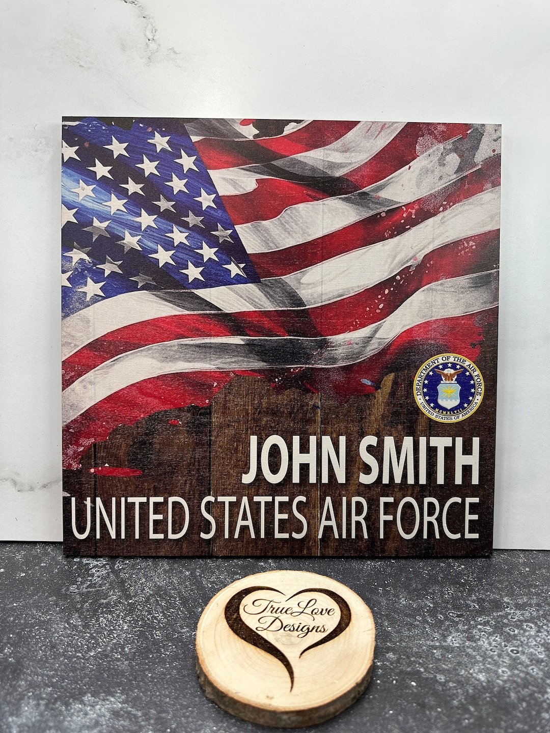 United States Flag Plaque | Cool American Flag Decor | Veteran's Day ...