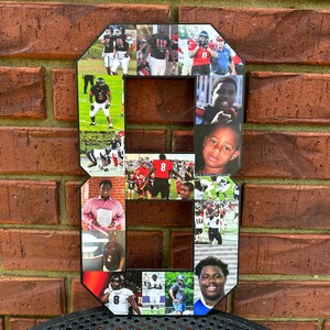 Senior Numbers, Number Collage, Senior Night Sport Number Photo Collage ...