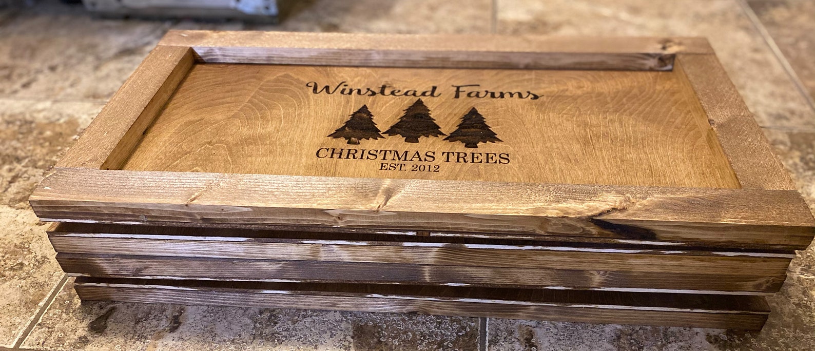 Printed Personalized Welcome to Christmas Tree Skirt Box Tree - Etsy