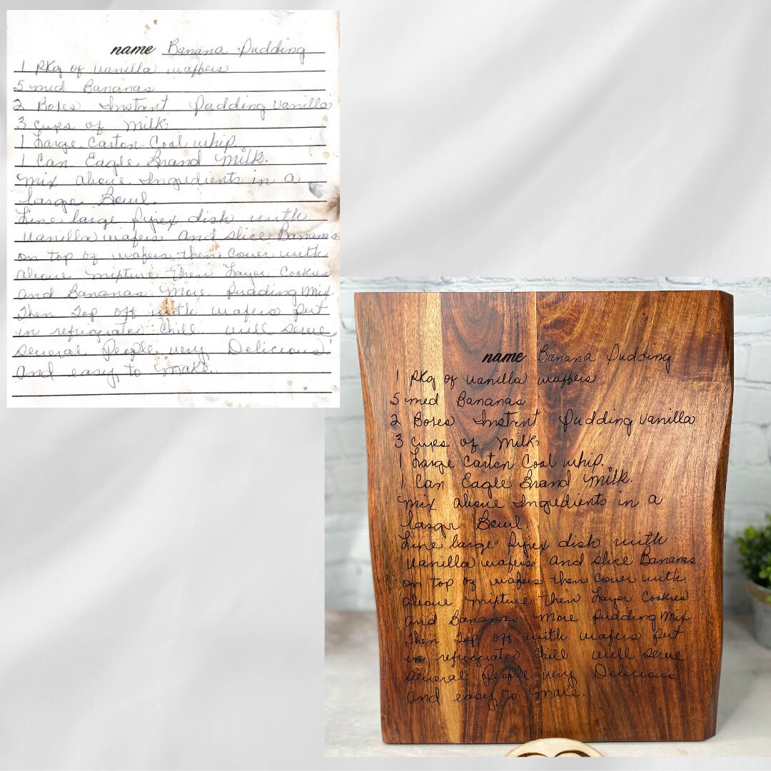 Handwriting Conversion for Engraving/printing - Recipe Cleaning for ...