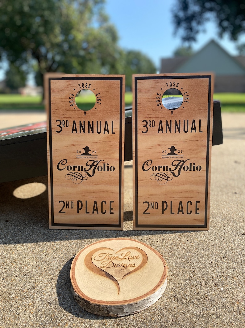 Cornhole Board Trophies Cornhole Tournament Trophies - Etsy