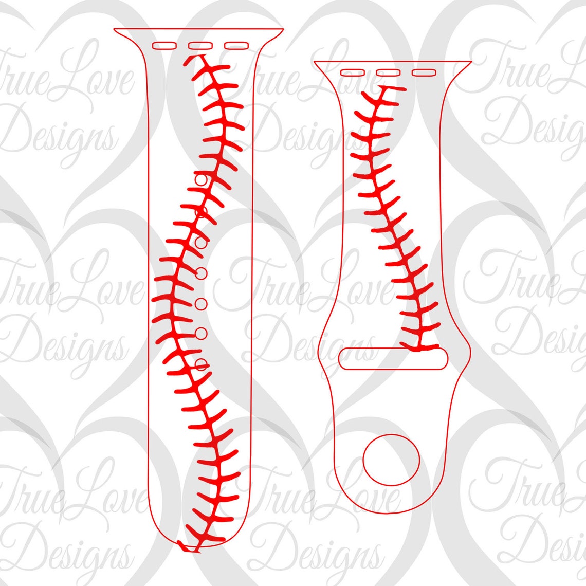 Digital Design Laser Cut File Baseball Softball Iwatch - Etsy