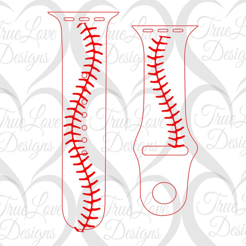 Digital Design Laser Cut File Baseball Softball Iwatch - Etsy