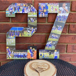 Senior Numbers, Number Collage, Senior Night Sport Number Photo Collage ...