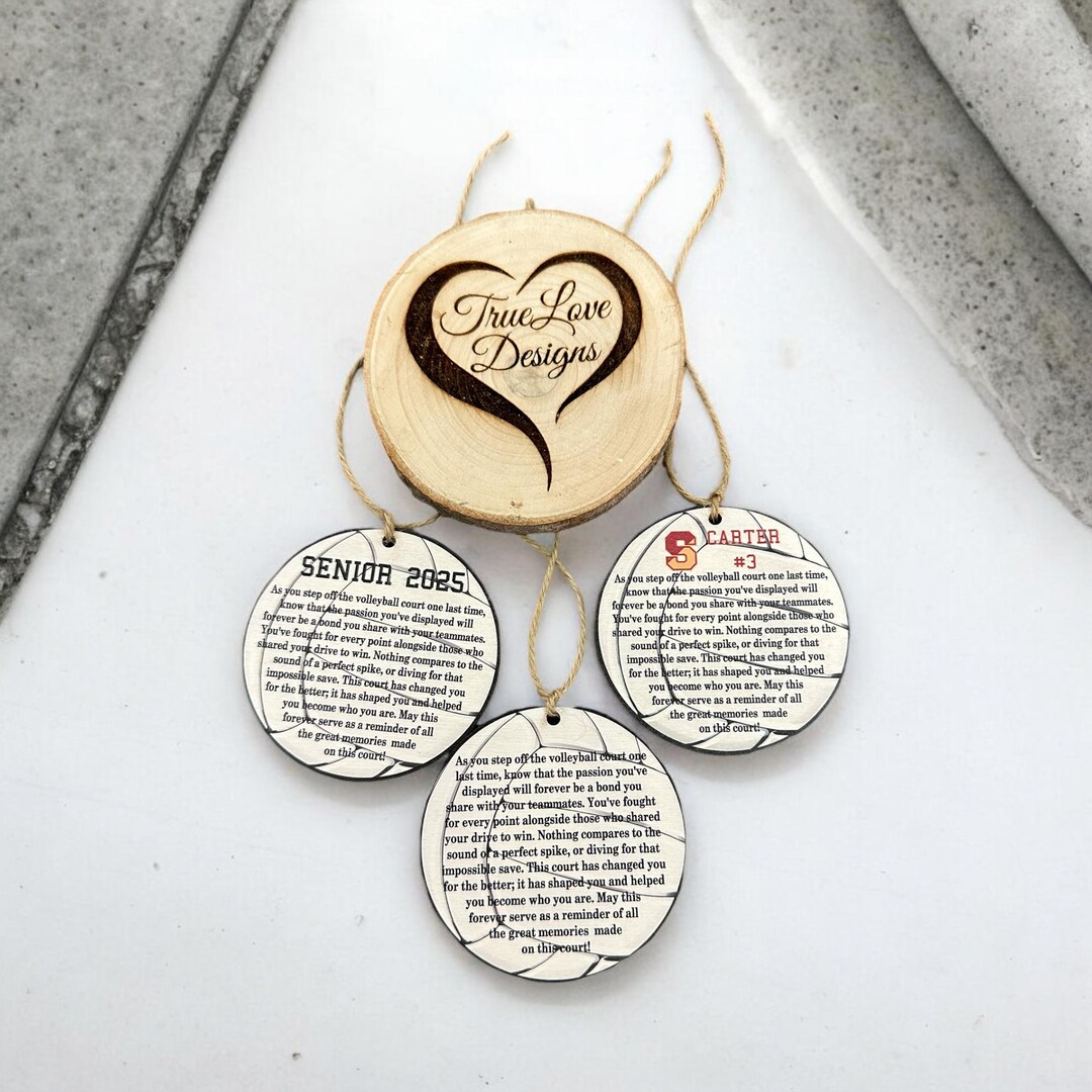 Personalized Volleyball Senior Gift Dir Jar Tag, Gift Tag, Senior Gift ...