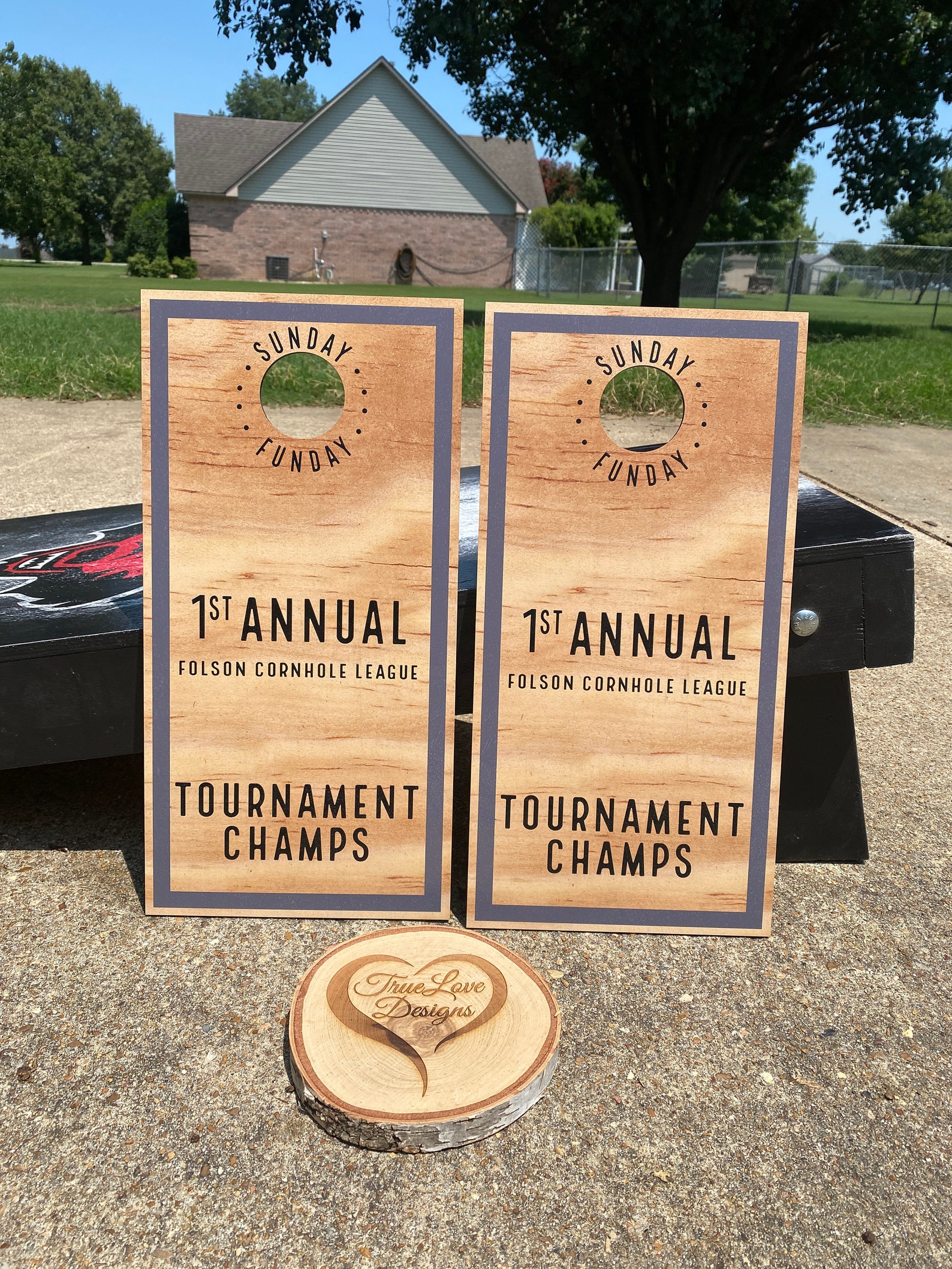 Cornhole Board Trophies Cornhole Tournament Trophies - Etsy