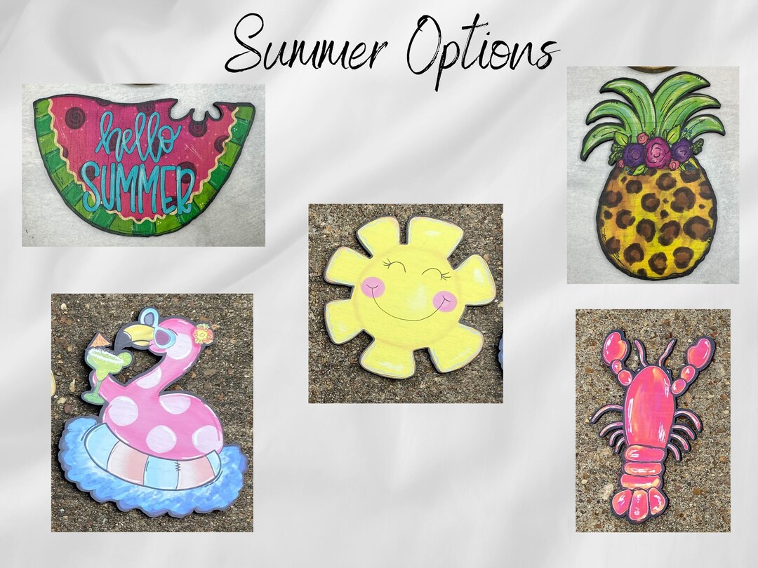 Door Hanger Attachments Summer Options - Etsy