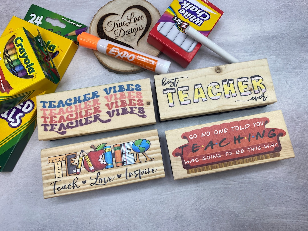 Teacher Whiteboard Chalkboard Eraser, Back to School Teacher Gift ...