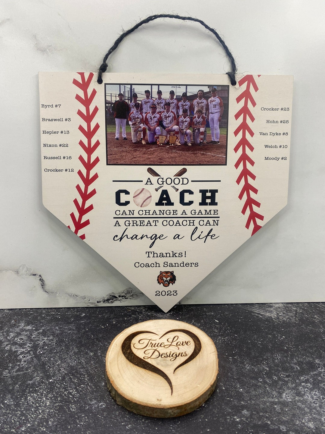 Personalized Baseball Coach Gift, End of Season Manager Gift, Team Gift ...