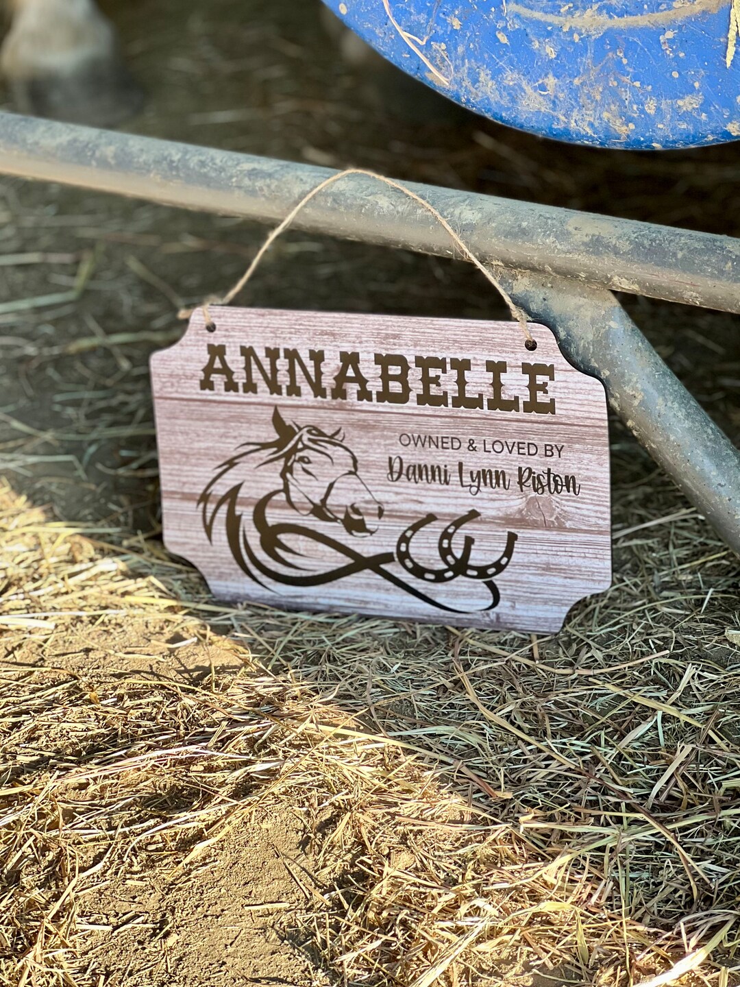 Horse Stable Sign, Wood Equine Horse Stall Sign, Wood Plaque, Horse ...