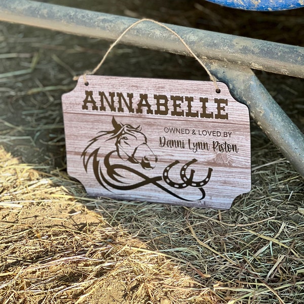 Horse Stall Signs - Etsy