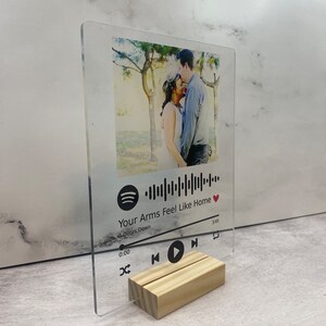 Personalized LED Lamp Music Plaque Playlist Streaming, Picture Frame ...