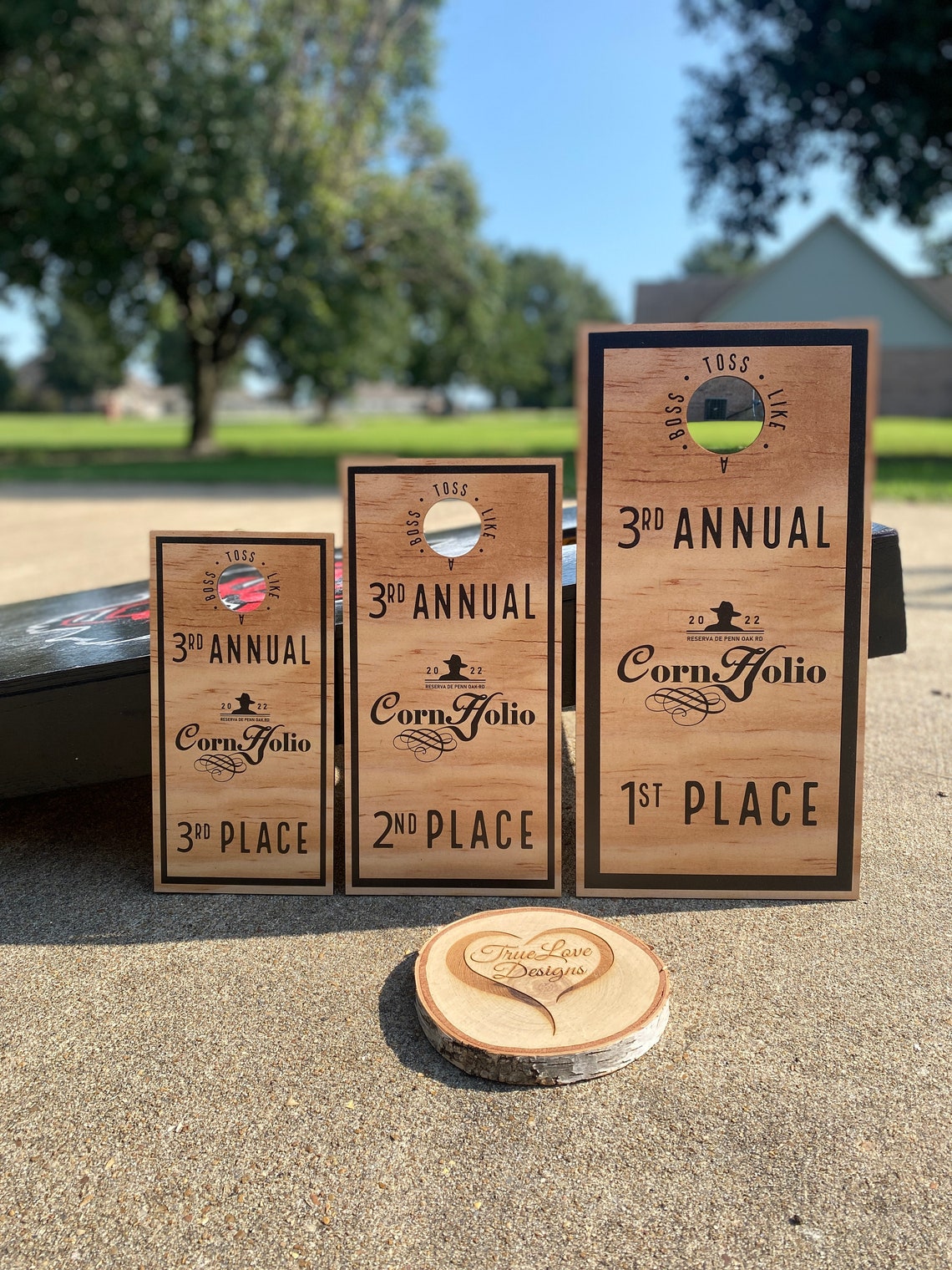 Cornhole Board Trophies Cornhole Tournament Trophies - Etsy