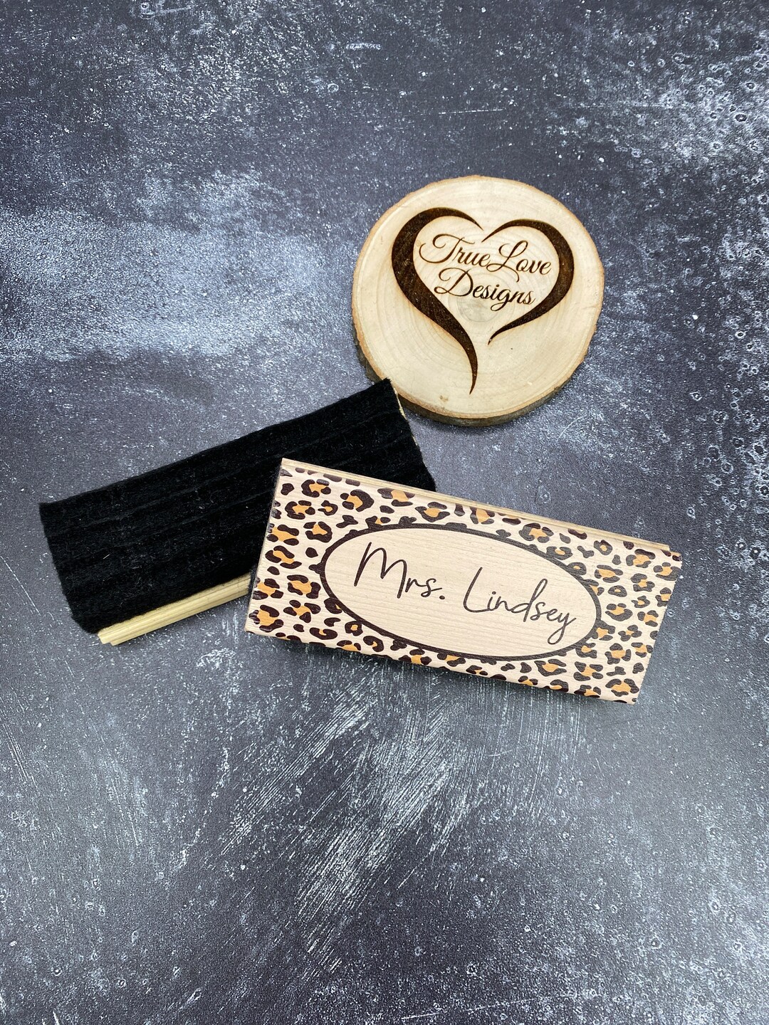 Personalized Whiteboard Chalkboard Eraser, Leopard, Back to School ...
