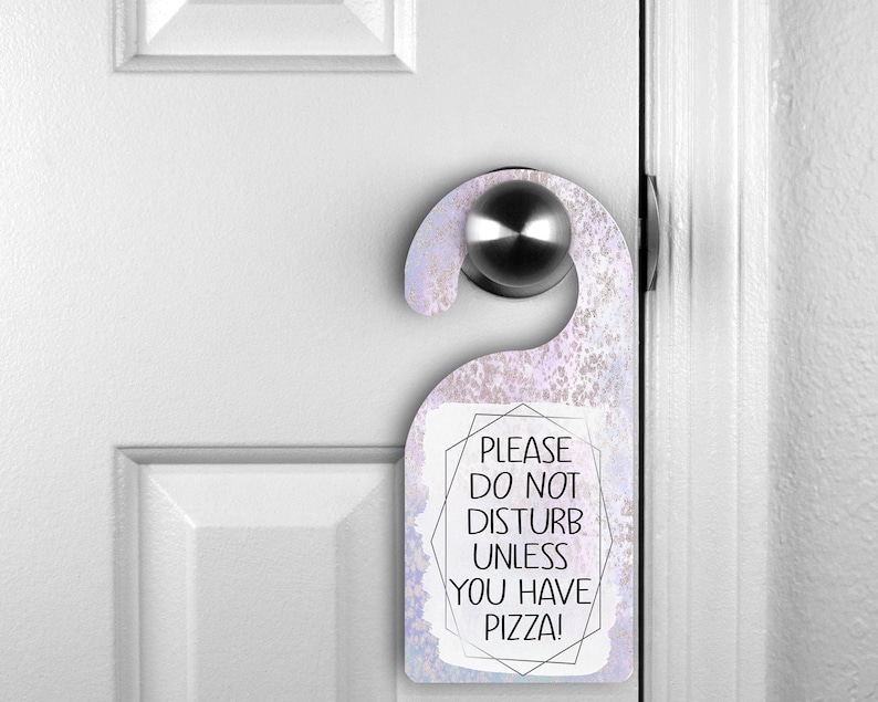 Funny Door Hanger Sign Do Not Disturb College Dorm Knob Hanger Etsy