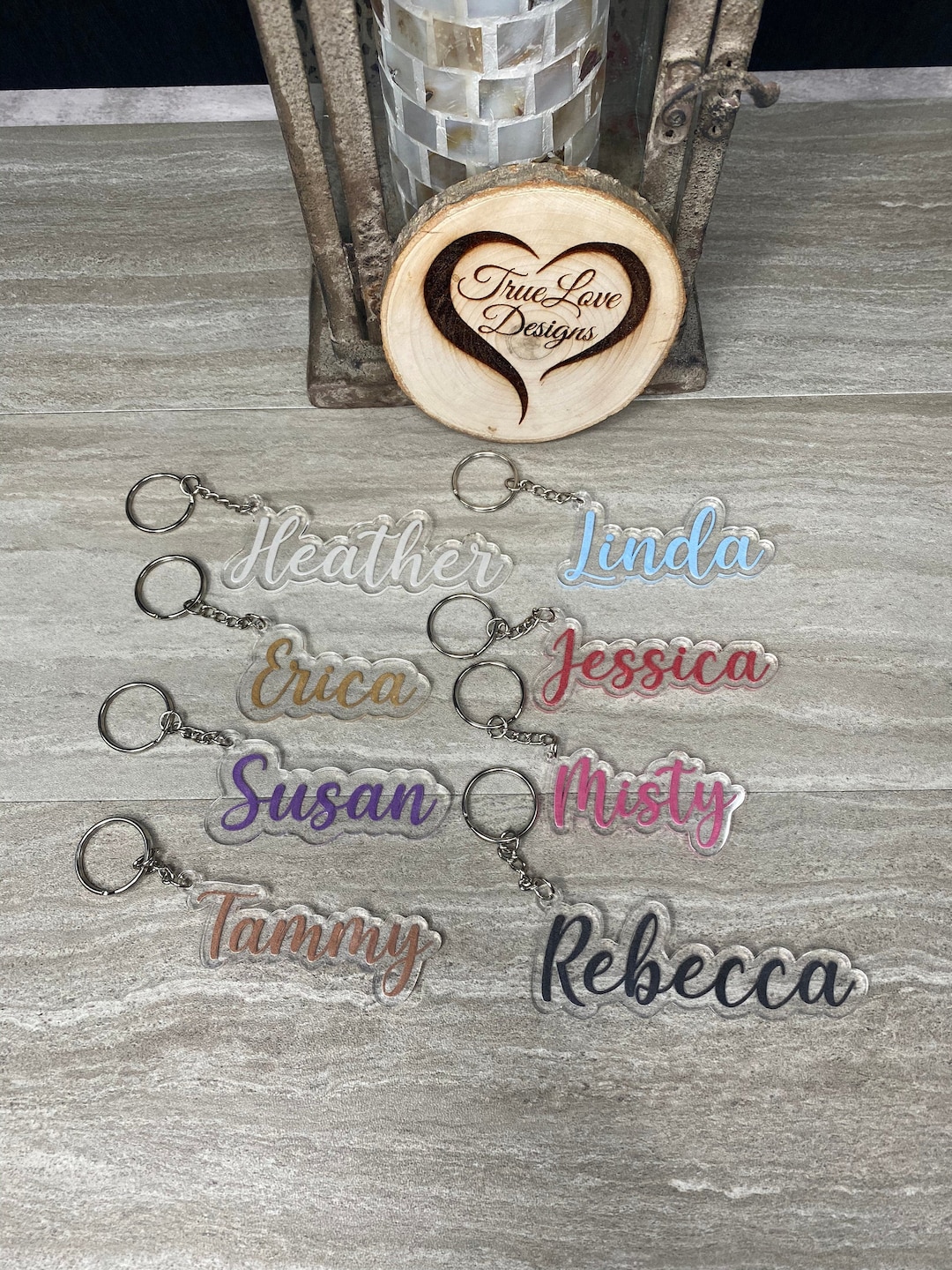Acrylic Name Keychain, Personalized Keychain, Bridesmaids Gifts ...