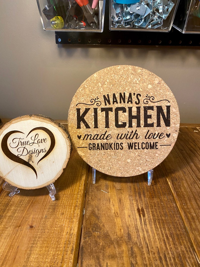 Nana's Kitchen, Trivet, Cork, Custom Engraved, Personalized ...