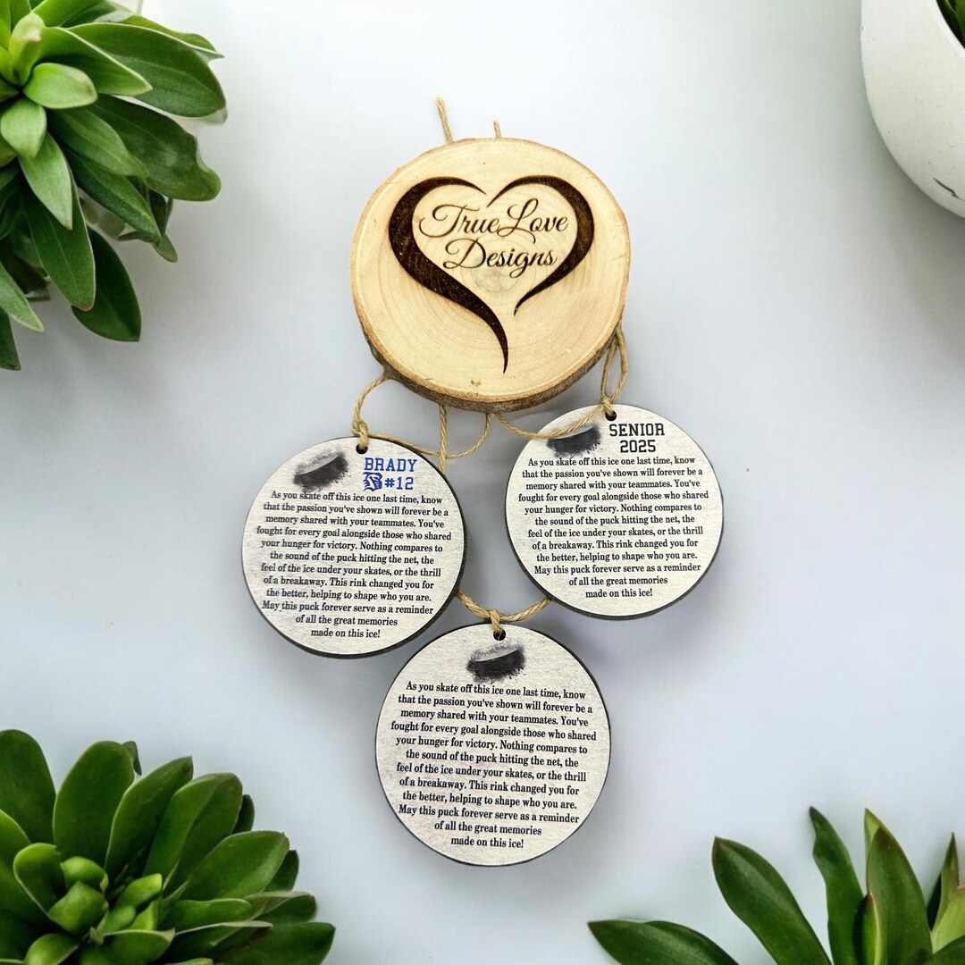 Personalized Hockey Senior Gift Dir Jar Tag, Gift Tag, Senior Gift ...