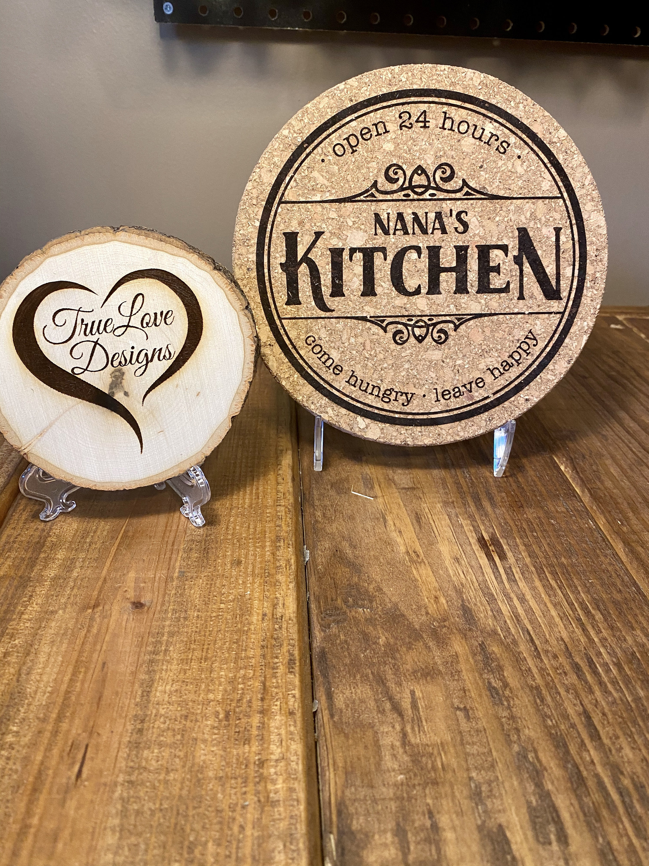Nana's Kitchen, Trivet, Cork, Custom Engraved, Personalized ...