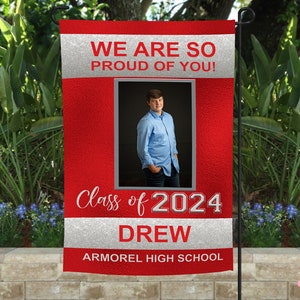 Digital Design Graduation Photo Garden Flag Sublimation - Etsy