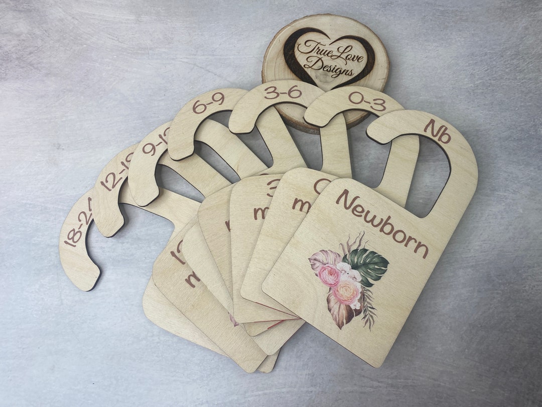 Nursery Closet Dividers Boho Rose Gold Floral Swag, Baby Clothes ...