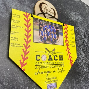 Personalized Softball Coach Gift, End of Season Manager Gift, Team Gift ...