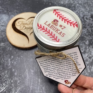 Personalized Baseball Dirt Jar, Baseball Gift, Senior Athlete, Senior ...
