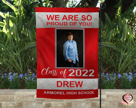 Digital Design Graduation Photo Garden Flag Sublimation - Etsy
