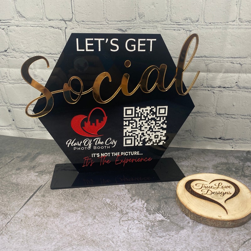 Lets Get Social Sign - Etsy