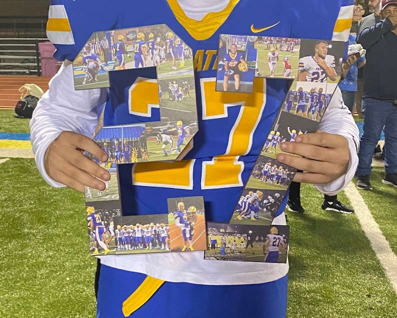 Senior Numbers, Number Collage, Senior Night Sport Number Photo Collage ...