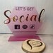 Printed Social Media Acrylic Sign, Boutique Sign, Small Business Sign ...