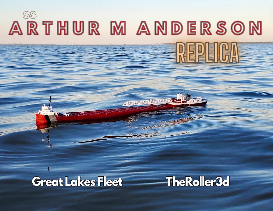 Arthur M. Anderson Freighter Ship Model, Self-unloader Version, 1 Foot ...
