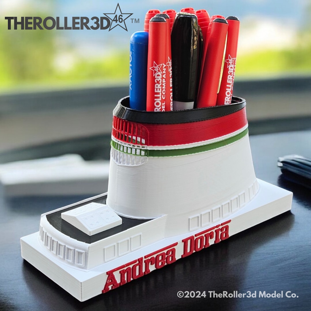 SS ANDREA DORIA Funnel Pen Holder by Theroller3d, Desk or Table ...