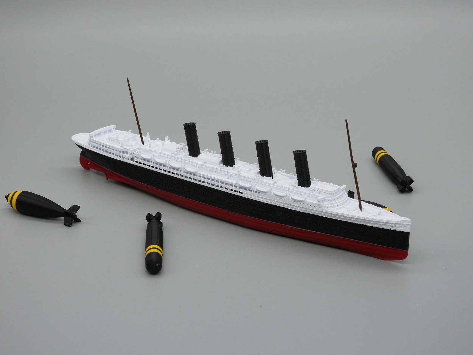 RMS Lusitania Wartime Model 1 Foot in Length Highly Detailed - Etsy