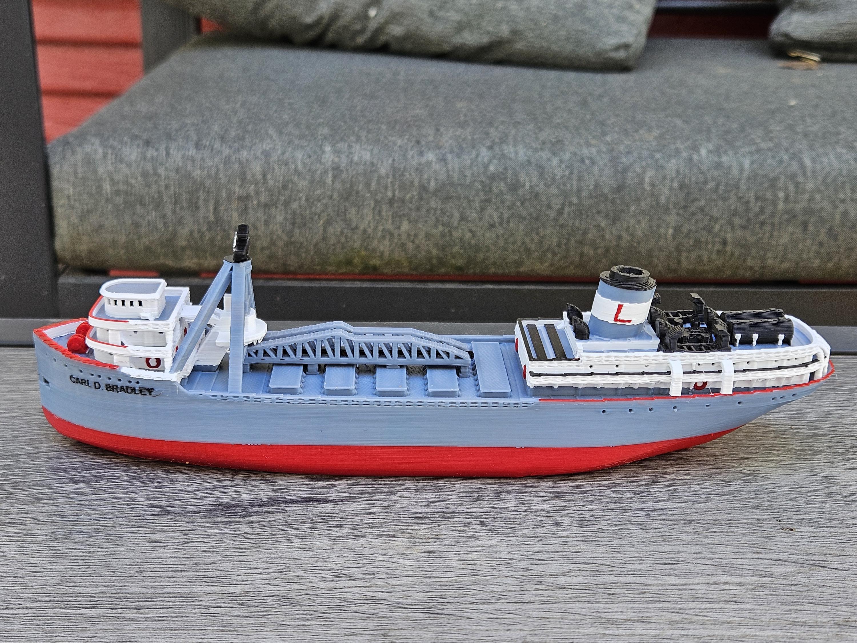 Carl D. Bradley Bathtub Boat, Floating Freighter Model - Etsy