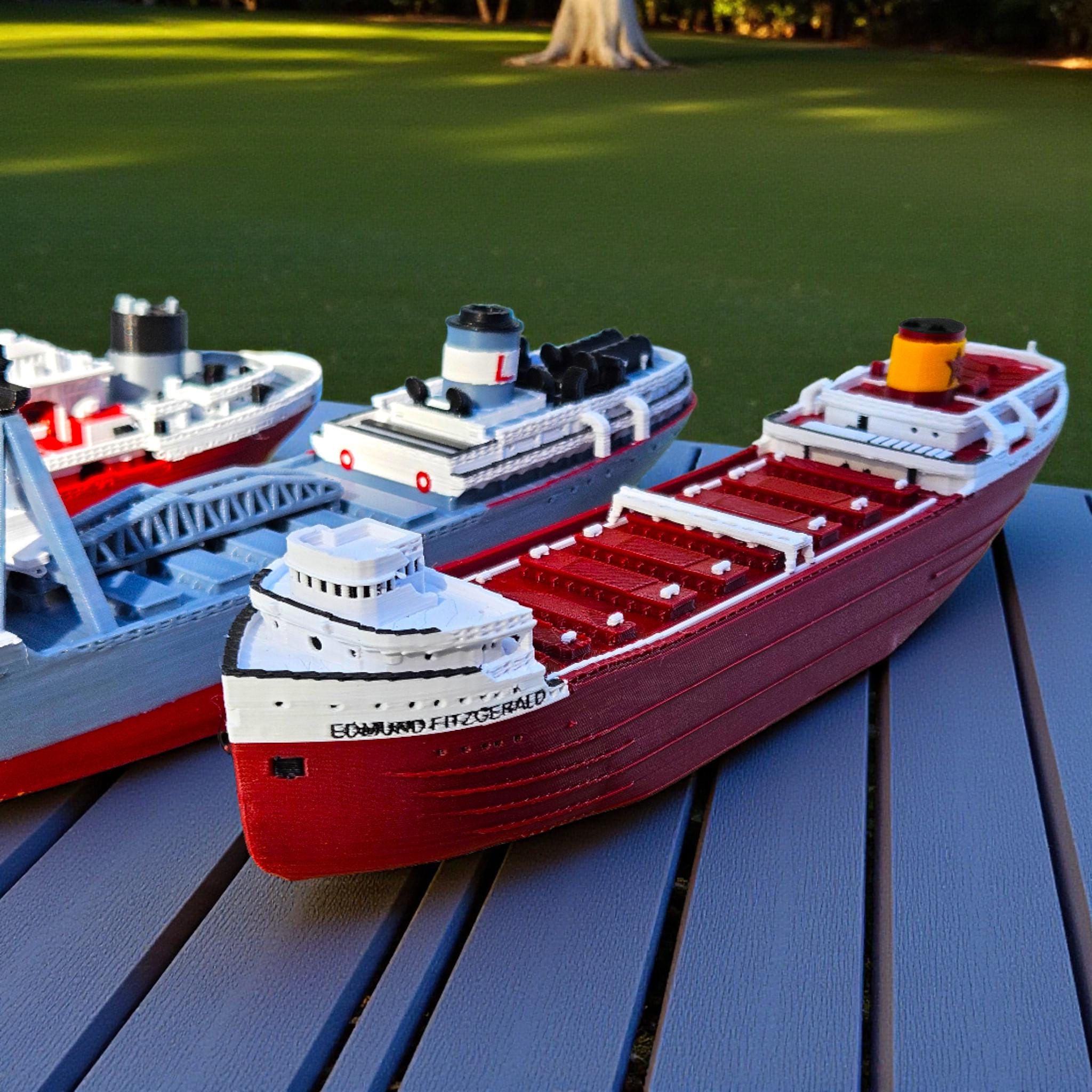 Great Lakes Freighter Ship Model 5-pack, Bath & Pool Toy Bundle - Etsy