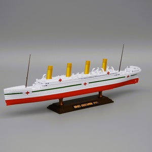 HMHS Britannic Model 2019 Design by Theroller3d, 1 Foot in Length - Etsy