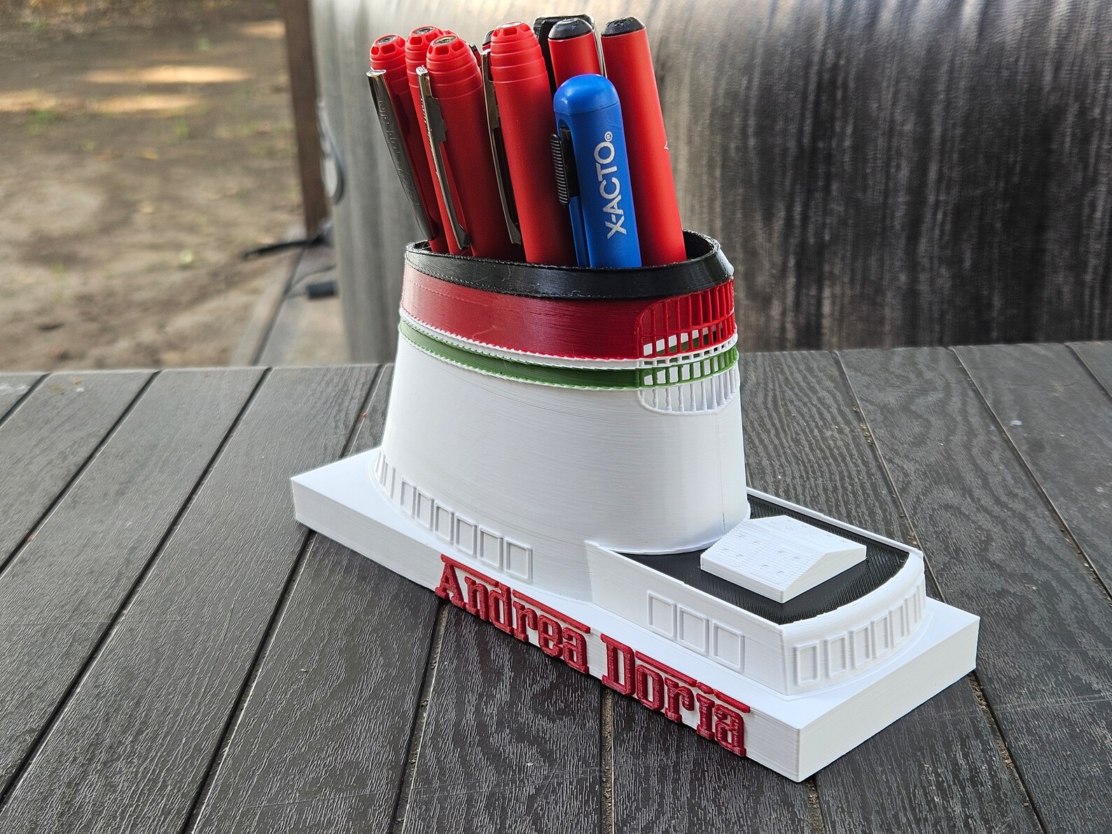 SS ANDREA DORIA Funnel Pen Holder by Theroller3d, Desk or Table ...