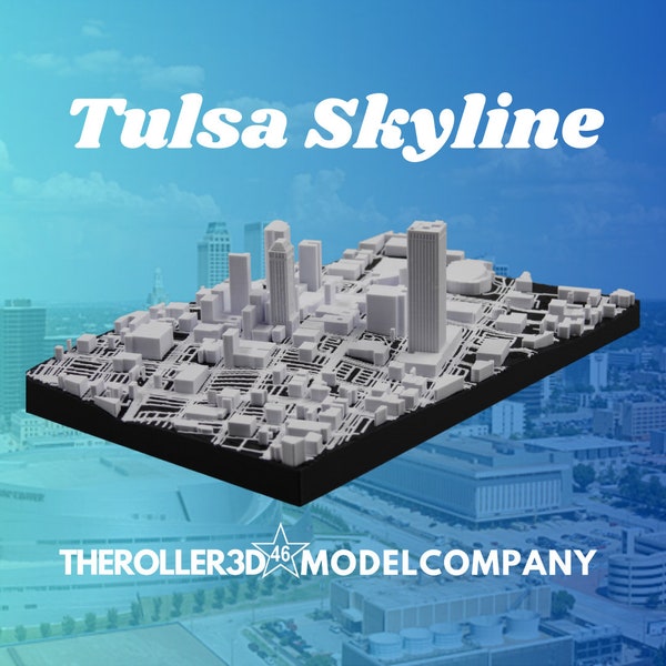 Tulsa Skyline - Etsy