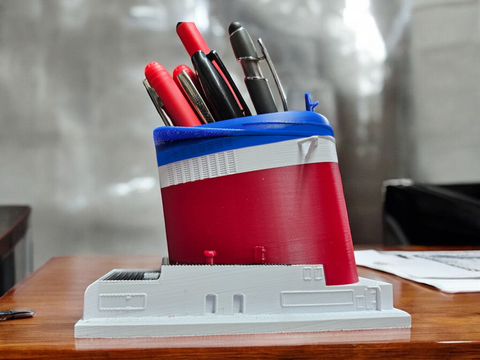 SS UNITED STATES Funnel Pen Holder by Theroller3d, Desk or Table ...