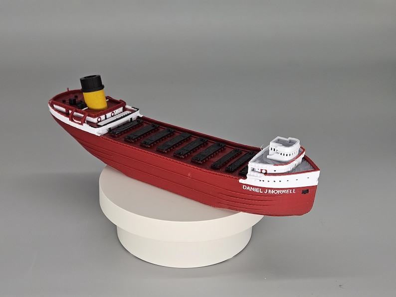 Daniel J. Morrell Bathtub Boat, Floating Freighter Model Ship and ...