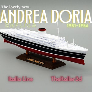 SS Andrea Doria Model 1 Foot in Length, Deluxe Display Model by ...