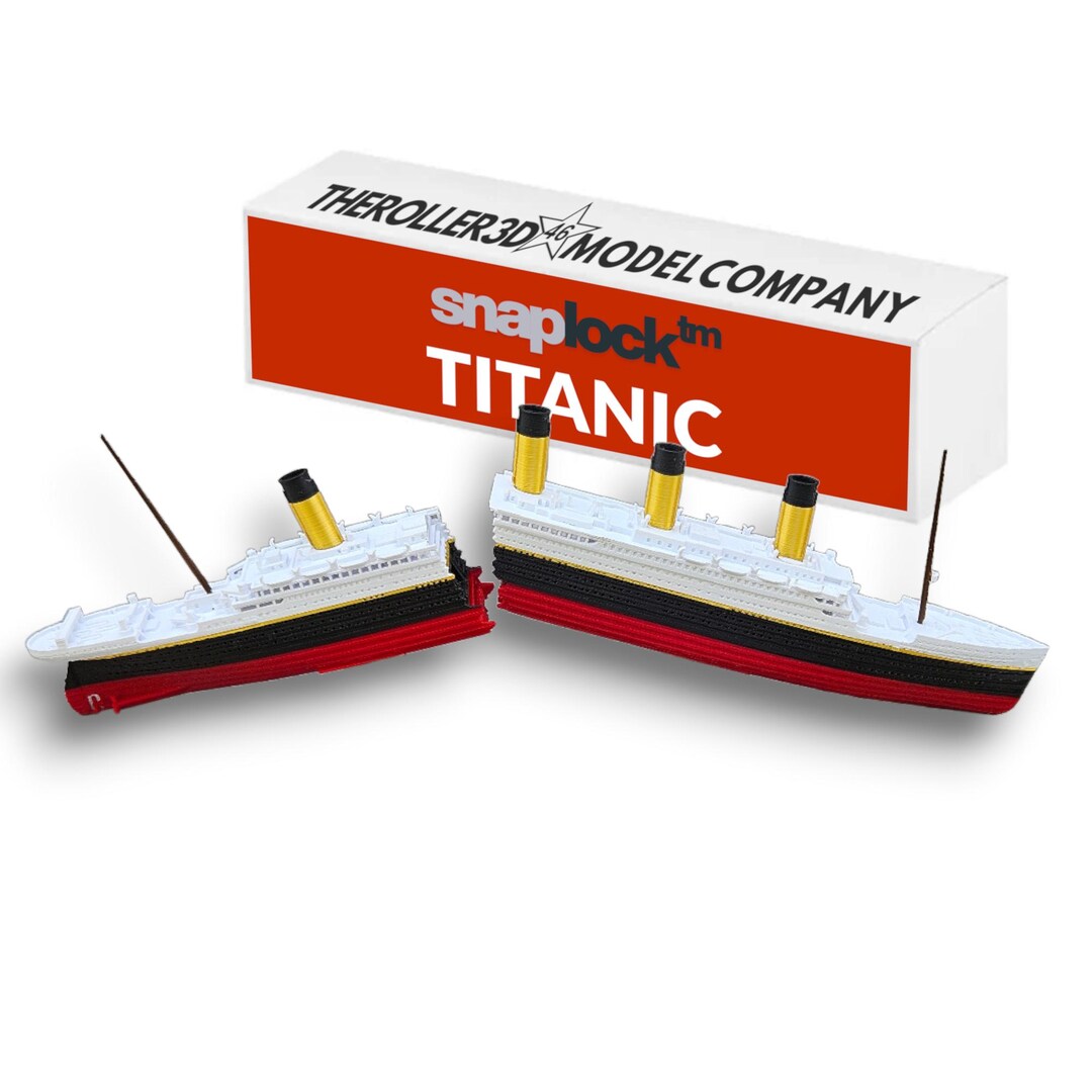 Theroller3d Split Titanic Action Toy, Break-apart Design With Snap-lock ...