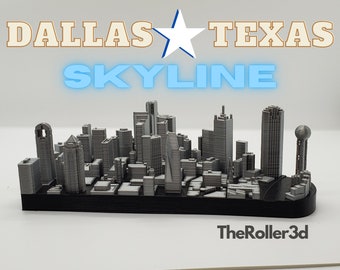 Dallas Skyline 3d Print - Etsy