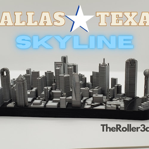 3D Dallas Digital Files 3D STL File Dallas 3D Map 3D - Etsy Hong Kong