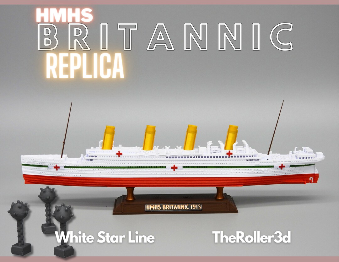 HMHS Britannic Model 2019 Design by Theroller3d - Etsy Australia